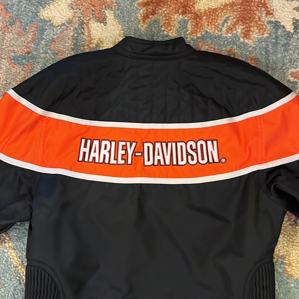 Harley Davidson Racing Cropped Jacket Size Small - Gem